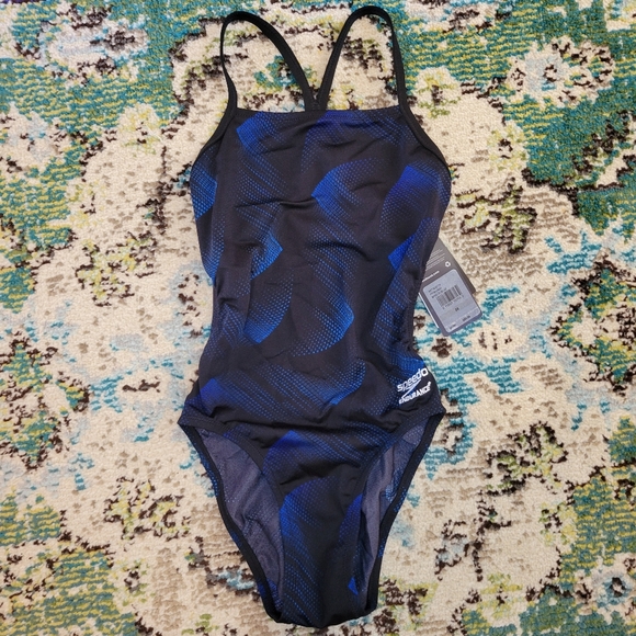 Speedo | Swim | Nwt Speedo Endurance Sport Blue Onepiece Swim Suit Size ...
